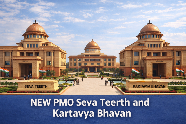 New PMO Seva Teerth and Kartavya Bhavan - Vidhigya